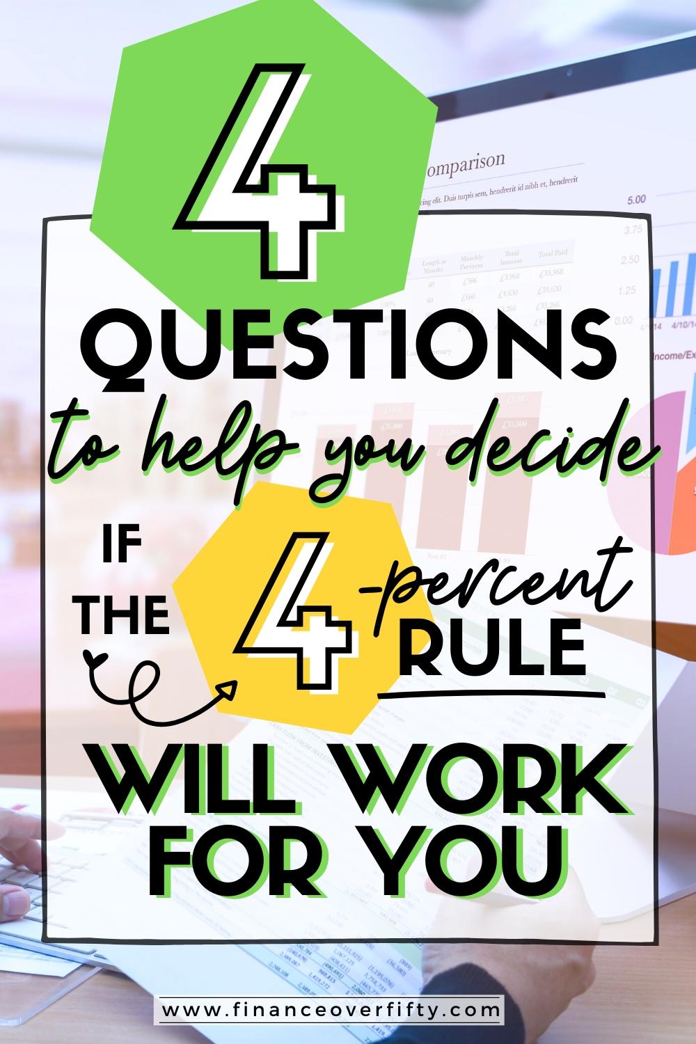 Should You Use the 4% Rule? - Finance Over Fifty